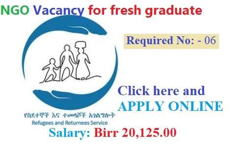 NGO Jobs in Ethiopia for fresh graduate – Refuges and Returnees ...