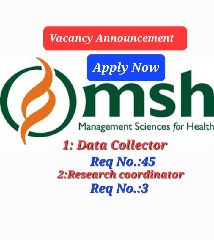 Management Sciences for Health External Vacancy Announcement 2022 - Sewasew