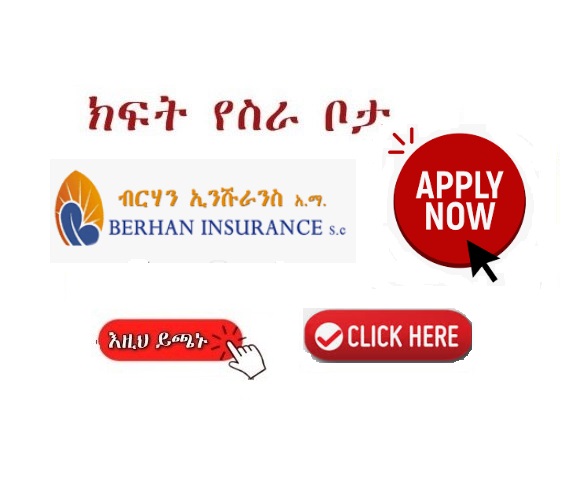 Berhan Insurance S.C - Vacancy Announcement | Jobs 2023 - Sewasew