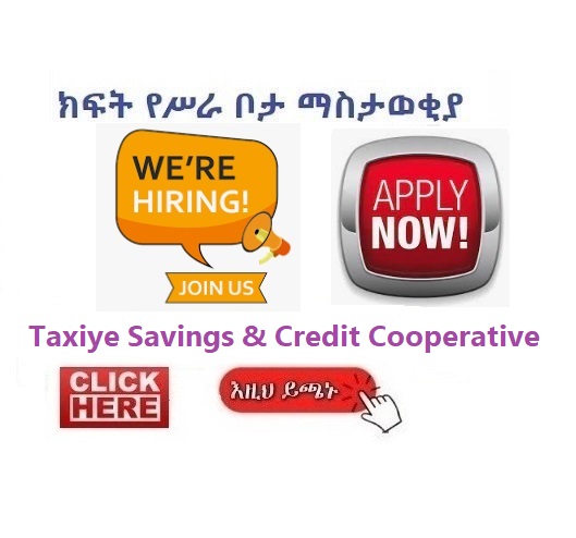 Taxiye Savings & Credit Cooperative - Vacancy Announcement - Sewasew