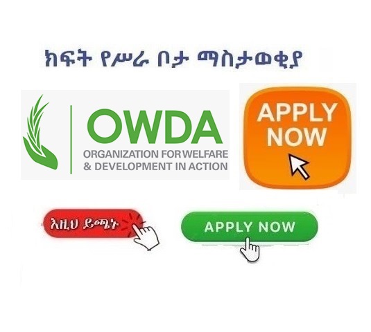 Organization For Welfare and Development in Action (OWDA) - Vacancy ...