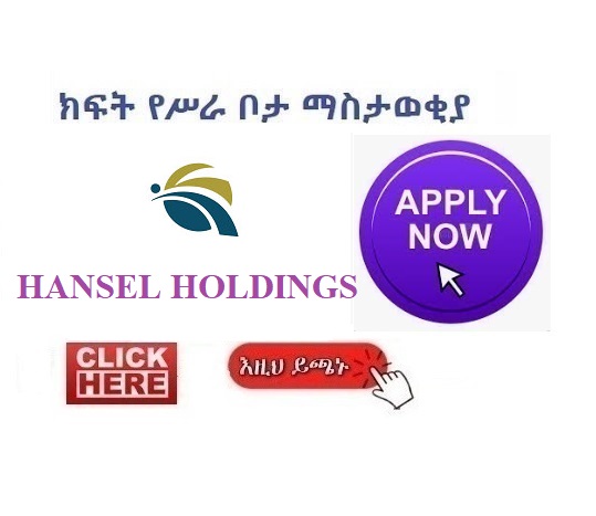 Vacancy Announcement - Hansel Holdings - Sewasew